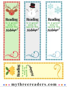 Free Printable Christmas Bookmarks for Teachers, Parents & Kids!