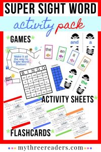 Super FUN Sight Word Board Games, Flashcards, Activity Sheets & More!