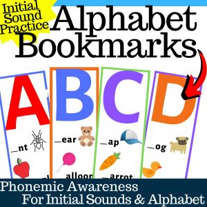 Beginning Sounds Worksheets pdf FREE [Plus Alphabet Bookmarks!]